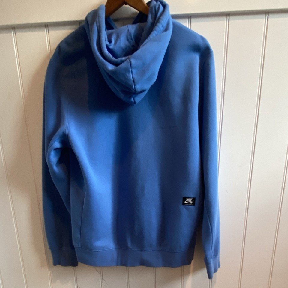 Vintage Nike SB Black Tag Blue Pullover Hoodie Size Skateboarding | eBay