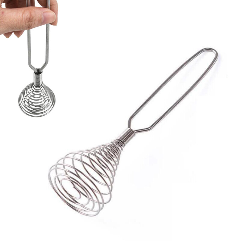 Spring Coil Whisk Wire Whip Cream Egg Beater Gravy Mixer Kitchen ...