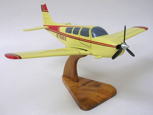 F-33 Bonanza F33 Airplane Desktop Mahogany Replica Kiln Wood Model ...