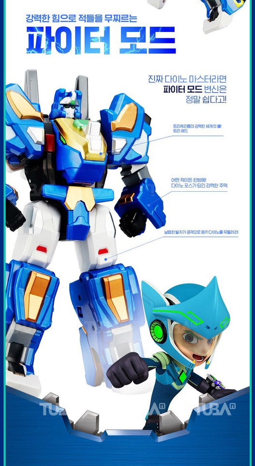 Dino Core 4 EVOLUTION MEGA D-FIGHTER TRI Transforming Robot Triceratops ...