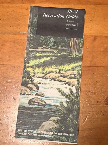 State of Oregon BLM Recreation Guide Map Dept of Interior USA | eBay