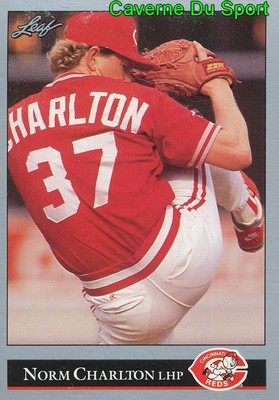 120 NORM CHARLTON CINCINNATI REDS BASEBALL CARD LEAF 1992 | eBay