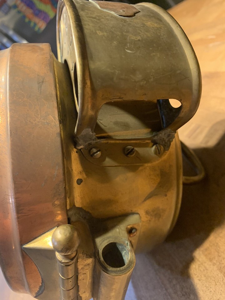 Besnard Autoclipse Antique Acetylene Car Headlight / Lamp - Brass ...