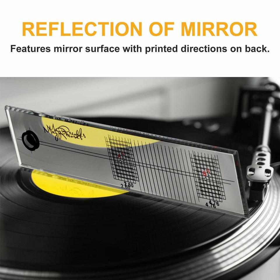 New Cartridge Alignment Protractor Tool Phonograph LP Phono Stylus ...