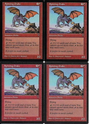MTG: SPITTING DRAKE Visions UNCOMMON; played, Excellent condition x4 | eBay