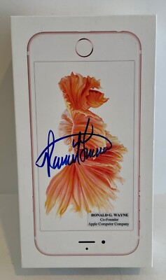 Ronald G Wayne Apple Co Founder Signed EMPTY iPhone 6S Box PSA/DNA | eBay