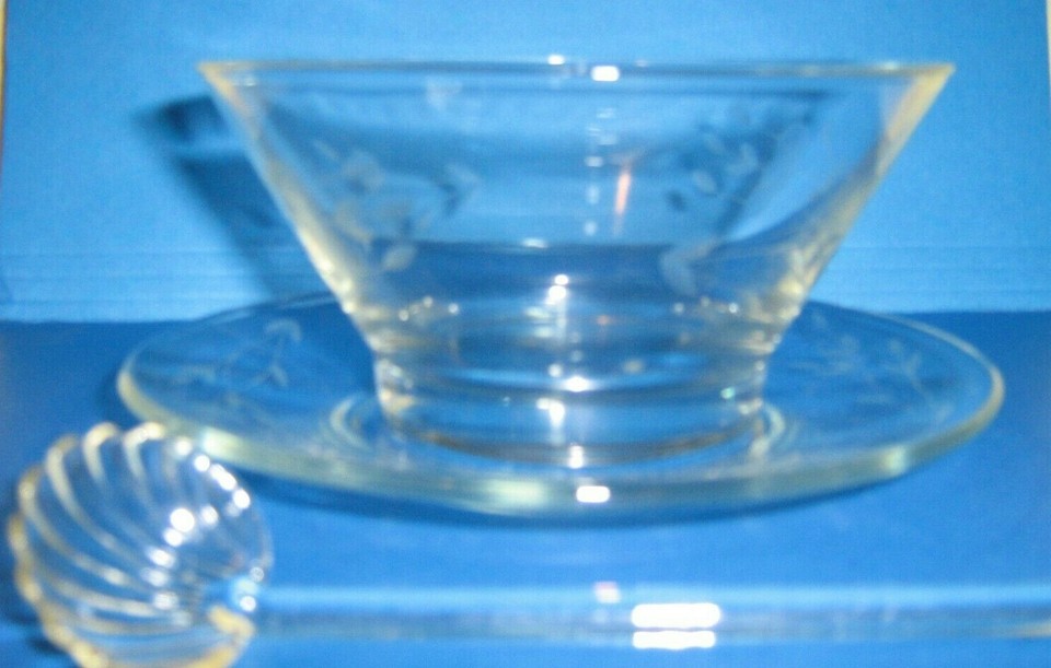 Princess House Serving Dish with saucer and spoon Vintage Model 0429 | eBay