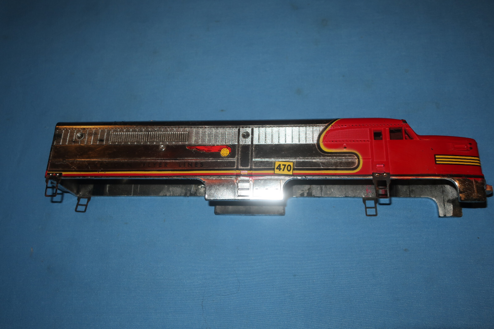 American Flyer #470 Santa Fe Alco PA Unit Shell in Chrome | eBay
