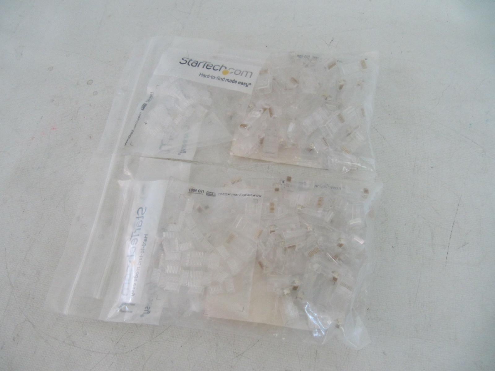 (BAG OF 50 NEW) StarTech Cat6 RJ45 Standard Modular Plug Connectors ...