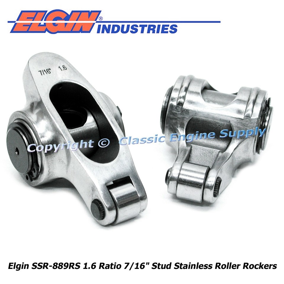 Stainless Steel Roller Rocker Arms 1.6 Ratio 7/16" Studs Ford 289 302 ...