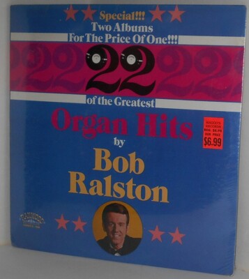 1977 BOB RALSTON Double LP Set 22 Greatest Organ Hits STILL Factory ...