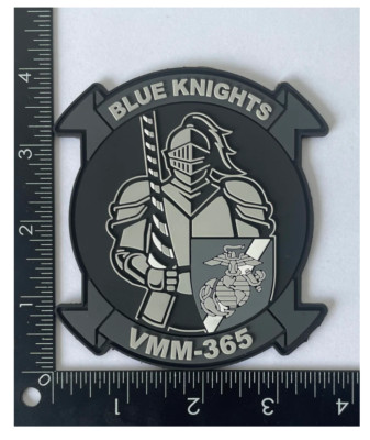 MARINE CORPS VMM-365 BLUE KNIGHTS HOOK & LOOP GLOW PVC PATCH | eBay