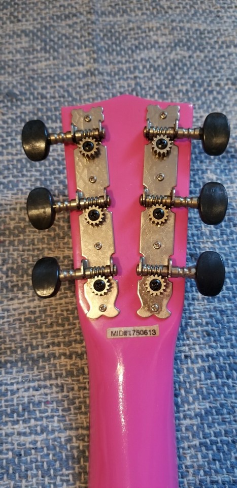 *RARE* Barbie Mattel 31" Pink "Hello Gorgeous" Acoustic String Guitar ...