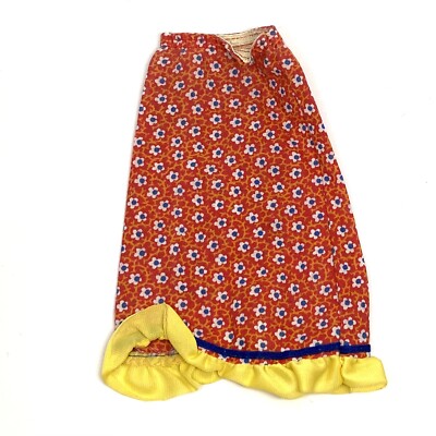 Vintage Mod BARBIE Best Buy Fashions #7414 RED FLORAL MAXI SKIRT 1978 ...