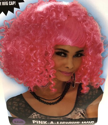 Pink-A-Licious Wig Suit Yourself Fancy Dress Halloween Adult Costume ...