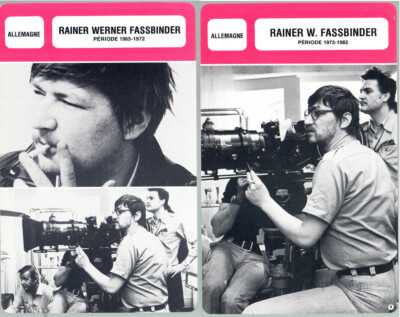 FICHE CINEMA / CARTE / CARD x2 : R. W. FASSBINDER (Biographie ...