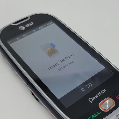 Pantech Ease P2020 - Blue and Silver ( AT&T ) Cellular Slider Phone ...