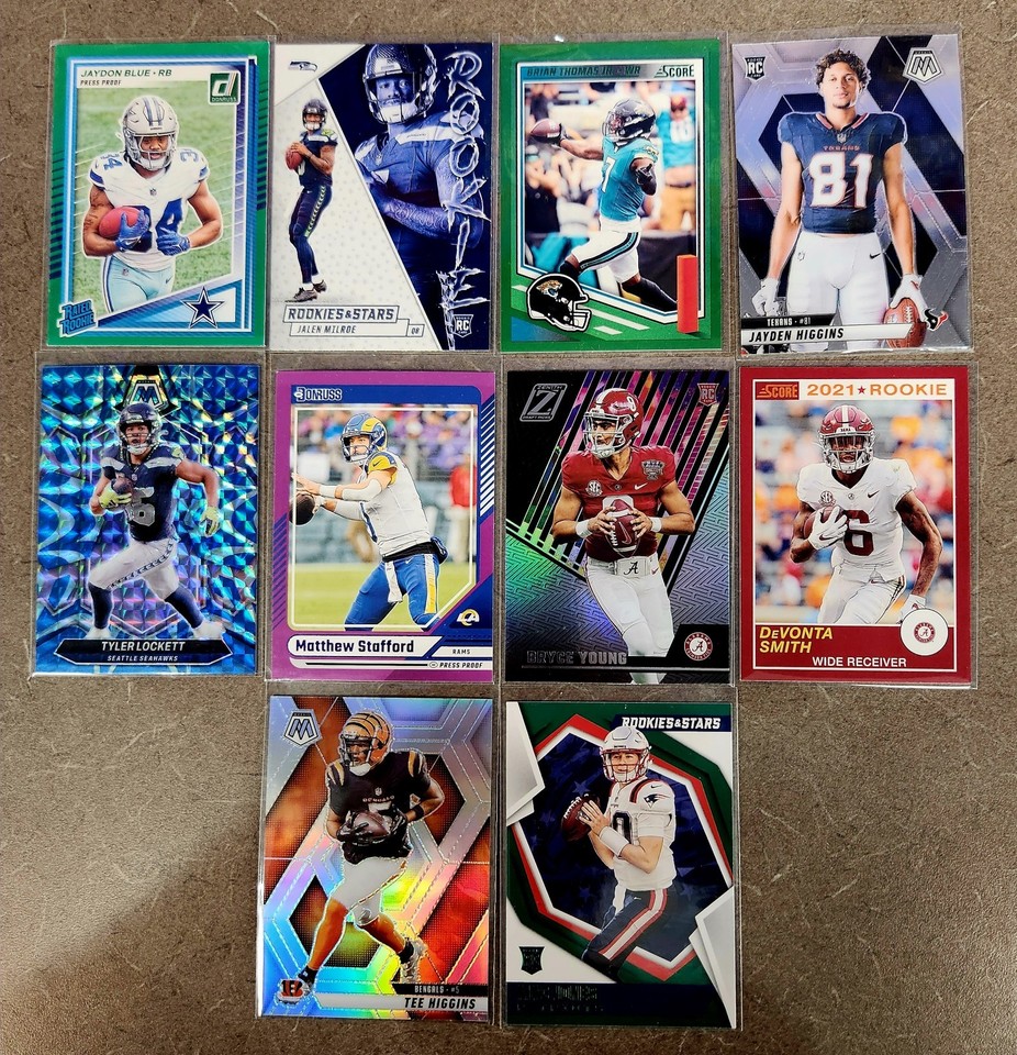 NFL 25 Card Lot Slab RPA #'D SP Parallels Inserts Rookies 25 Cards ...