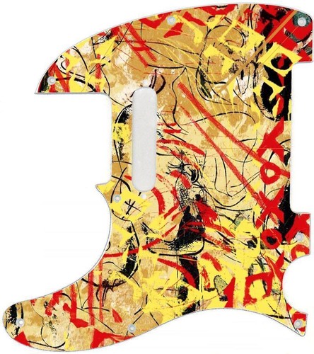 Telecaster Pickguard Left Handed Graphic Custom fit Fender 8 hole ...