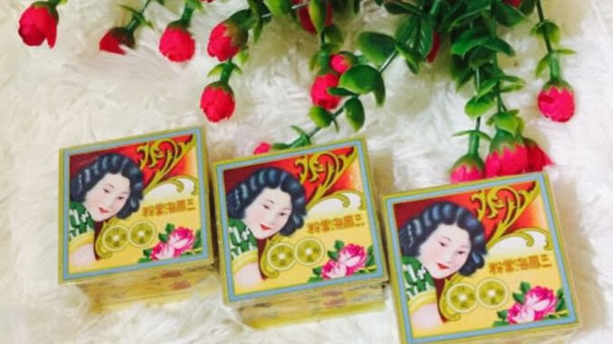 Sam Fong Vintage Box Traditional Chinese Hoi Tong Pressed White Powder ...