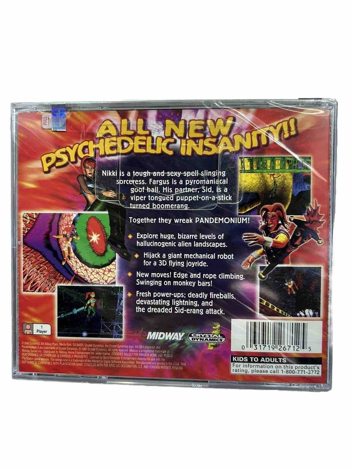 Pandemonium 2 (Sony PlayStation 1, 1997)-Factory Sealed-Brand new ...
