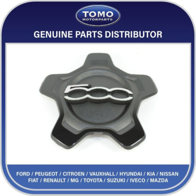 Fiat 500X Alloy Wheel Centre Cap Single Matt + Gloss Black New Genuine ...