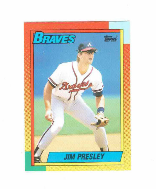 Jim Presley Braves 3B #98T Topps 1990 Baseball Card | eBay