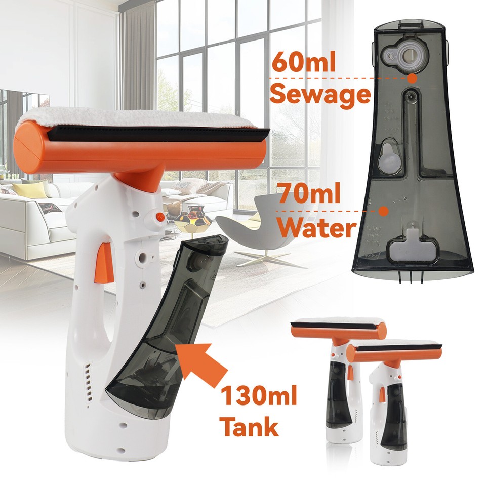 SUPERLEX 4in1 Window Vacuum Cleaner Tank Vac Rechargeable Cordless ...