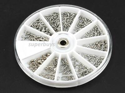 600pc M1 - 1.6 Mini Small Micro Tiny Screw Nut Stainless For Watch ...