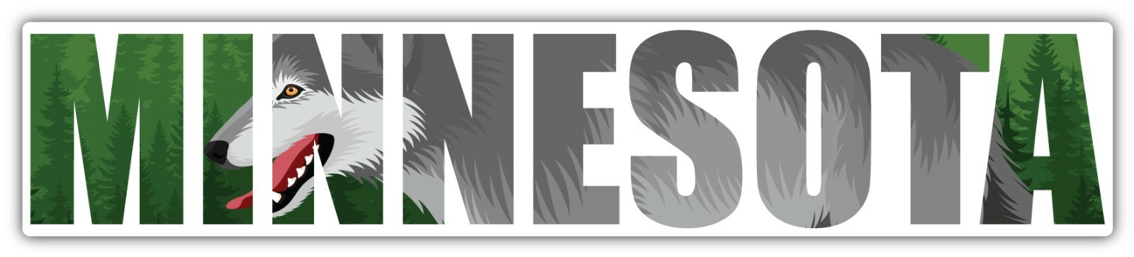 Minnesota USA State Nature Slogan Car Bumper Sticker Decal ''SIZES'' | eBay