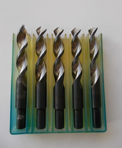 CREDO Set 5 Drill Bits Original Case Omark HS 7/16, 29/64, 15/32, 31/64 ...