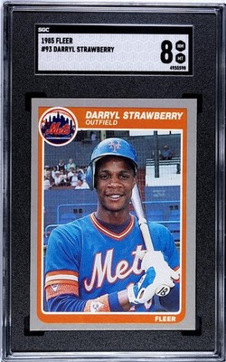1985 Fleer - Darryl Strawberry #93 New York Mets SGC 8 NM MT | eBay