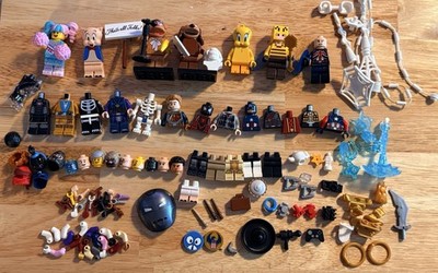 Lego mini figure Bundle Muppets Warner Bros Marvel. Tweety Fozzy Rowlf ...