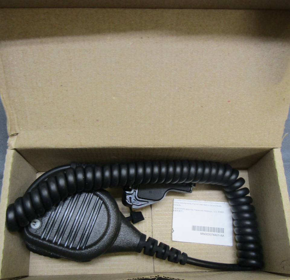 NEW Open Box Motorola PMMN405B Two Way Radio Speaker Mic XTS2500 ...