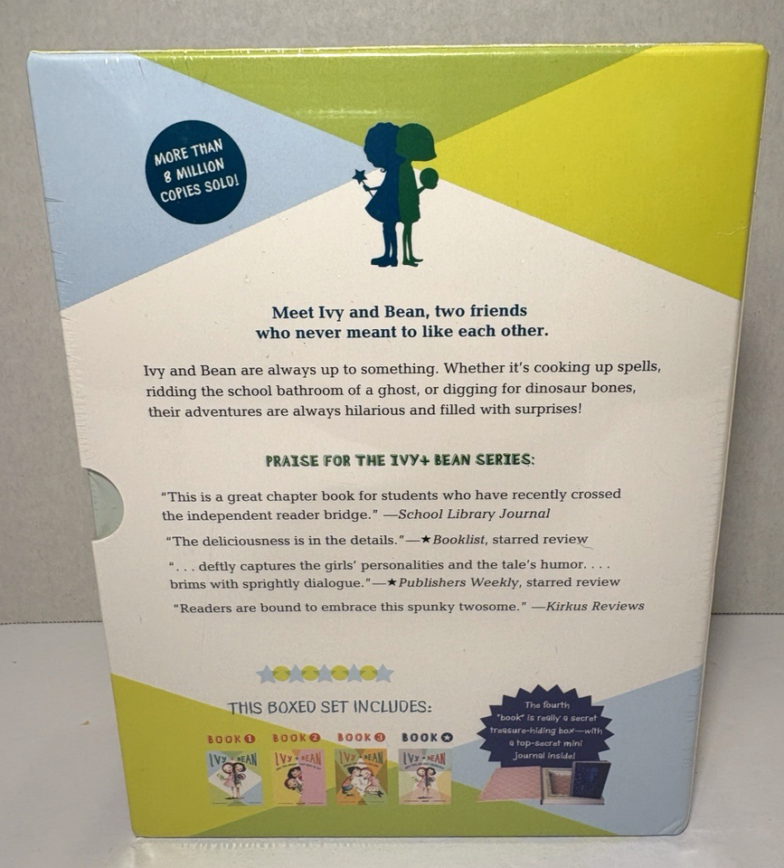 The Ivy and Bean Books Secret Treasure Box 3 Paperback Books + Surprise ...