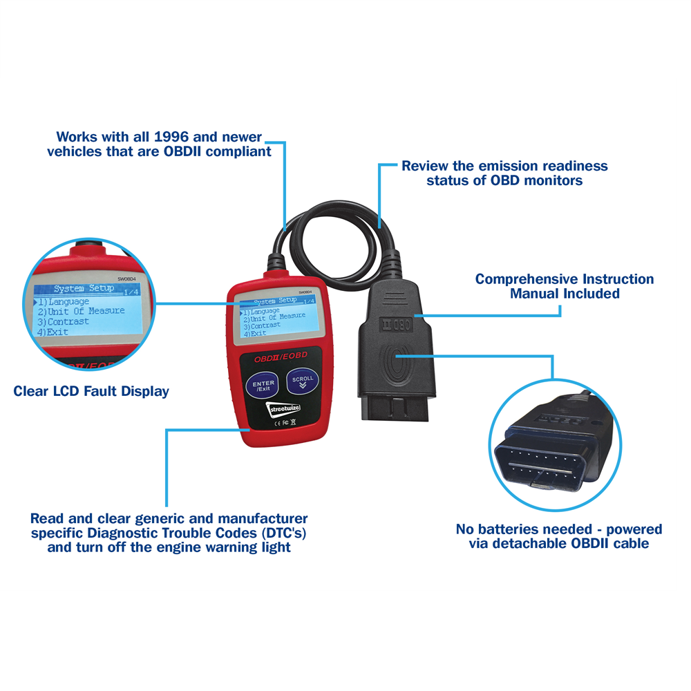 fits Peugeot Partner Car Engine Fault Code Reader Diagnostic Reset ...