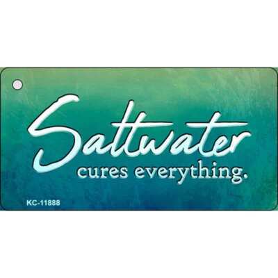 Saltwater Cures Everything Novelty Metal Key Chain KC-11888 | eBay