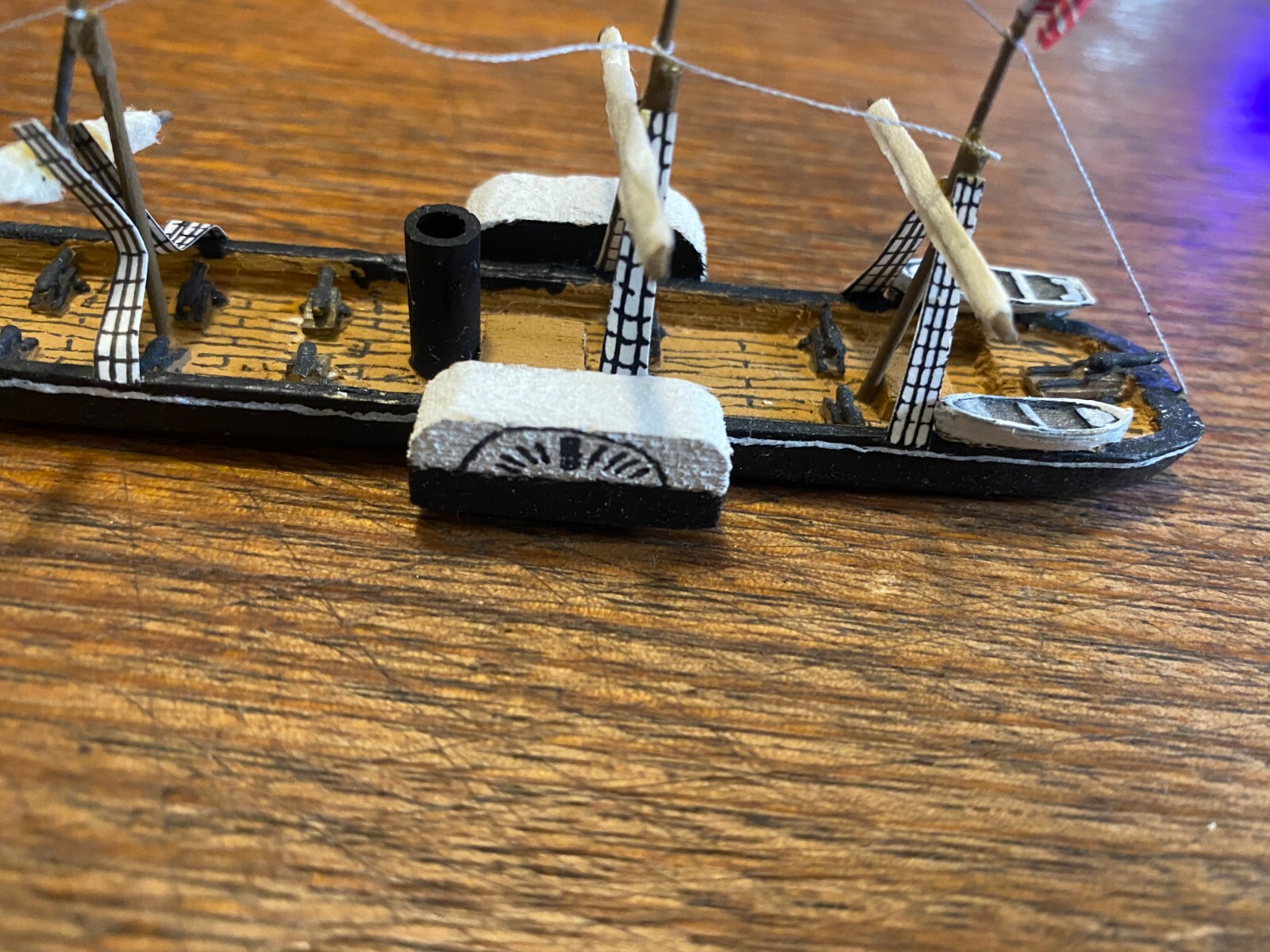 USS Powhatan American civil war paddle steamer warship plywood | eBay ...