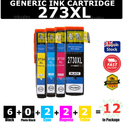 12x Generic Ink Cartridge 273XL 273 XL For Epson XP510 XP520 XP600 ...