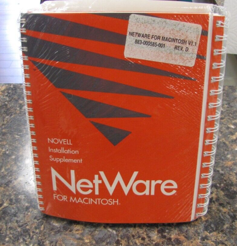 Novell Installation Supplement Netware V1.1 W/Software for MAC - New Sealed | eBay