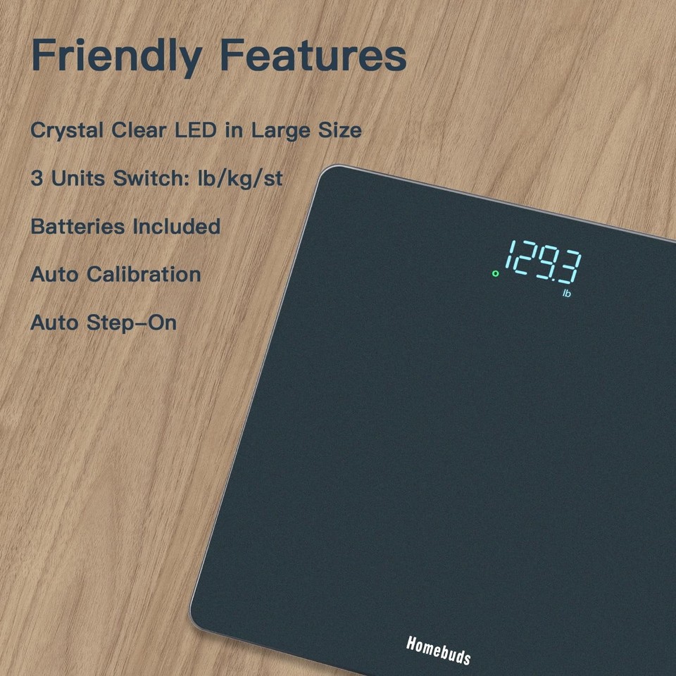 Homebuds Digital Bathroom Scales High Precision in 0.05kg by Weight ...