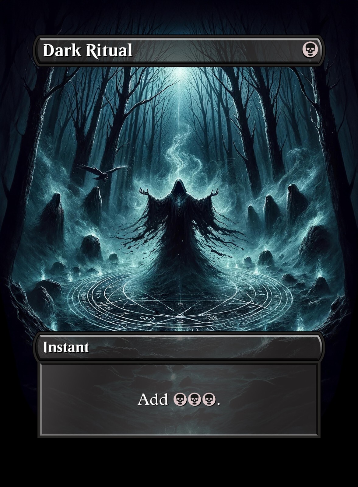 Dark Ritual - High Quality Custom Altered Art Card | eBay