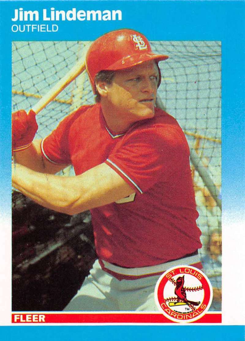 Jim Lindeman 1987 Fleer Update #U-65 RC Cardinals ID:18574 | eBay