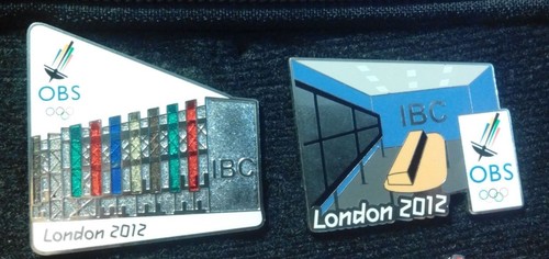 London 2012 Olympic Game MEDIA OBS IBC Pin 2 Pcs | eBay