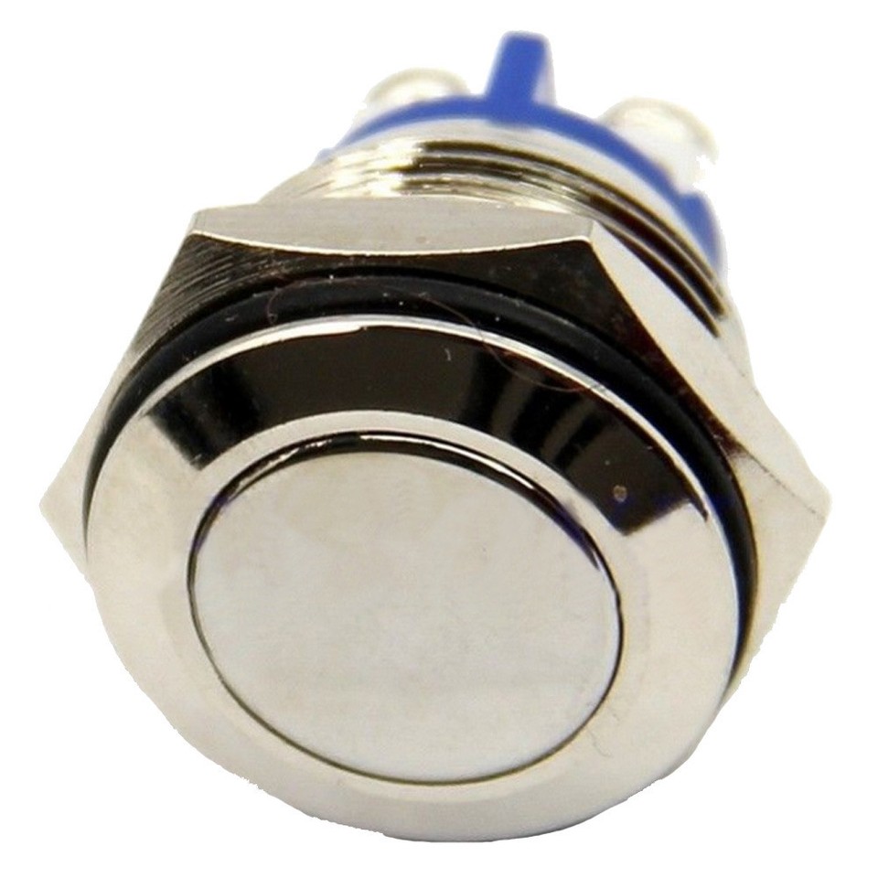 19mm Start Horn Button Momentary Stainless Steel Metal Push Button ...