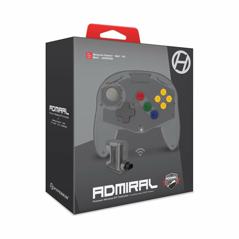 Hyperkin Admiral Premium BT Wireless Controller for N64 Nintendo 64 -Space Black | eBay