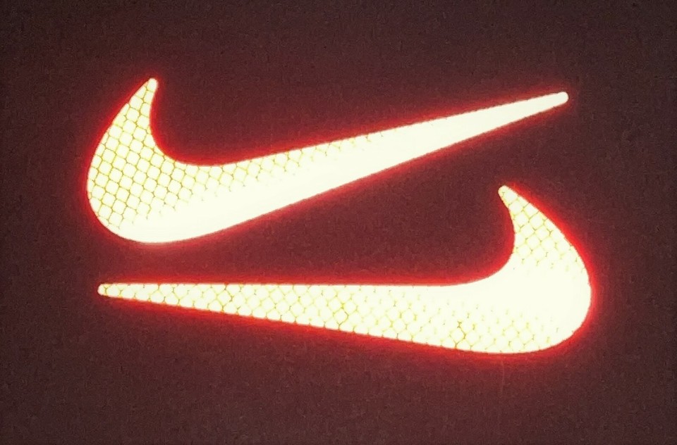 Nike Swoosh Logo 3M Reflective Stickers Decals Reflector Pack ...