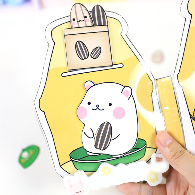 Hamster Banana Milk Quiet Book Handmade DIY Sticker Book Kid ...