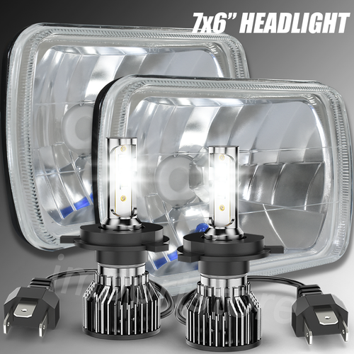 1997-2010 For Kenworth T300 Pair DOT 7x6" 5x7inch Halo Led Headlights ...