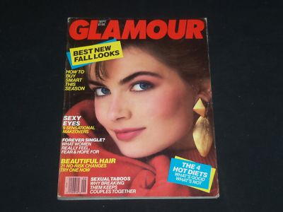 1986 SEPTEMBER GLAMOUR MAGAZINE - PAULINA PORIZKOVA COVER - SP 4411 | eBay